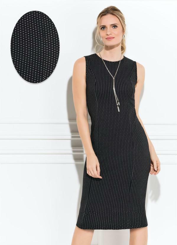 Vestido Midi Poá Quintess