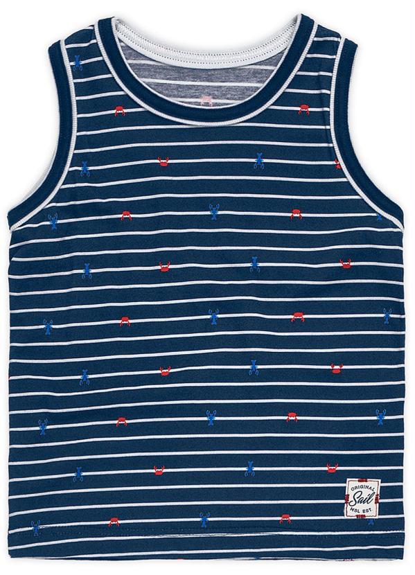 Camiseta Regata Azul - Marisol